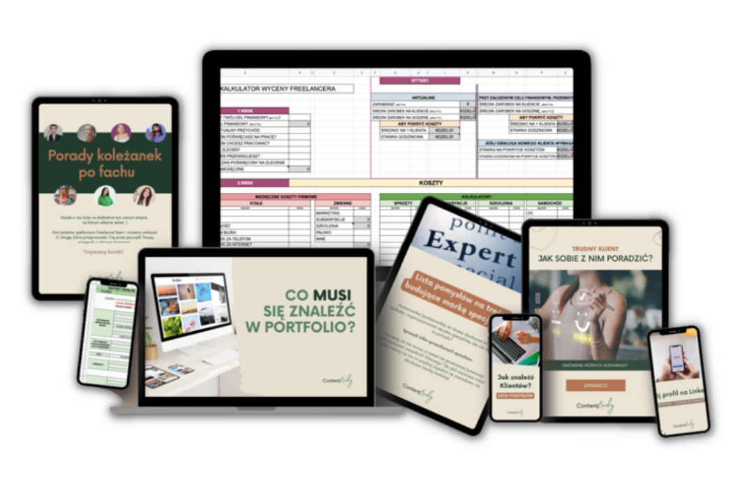 Paczka z narzędziami dla freelancera - Content Lady